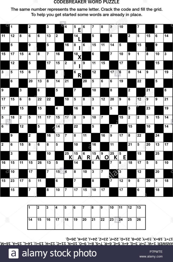 Codeword Puzzles Printable 94 Images In Collection Page 2 NEO Coloring ...