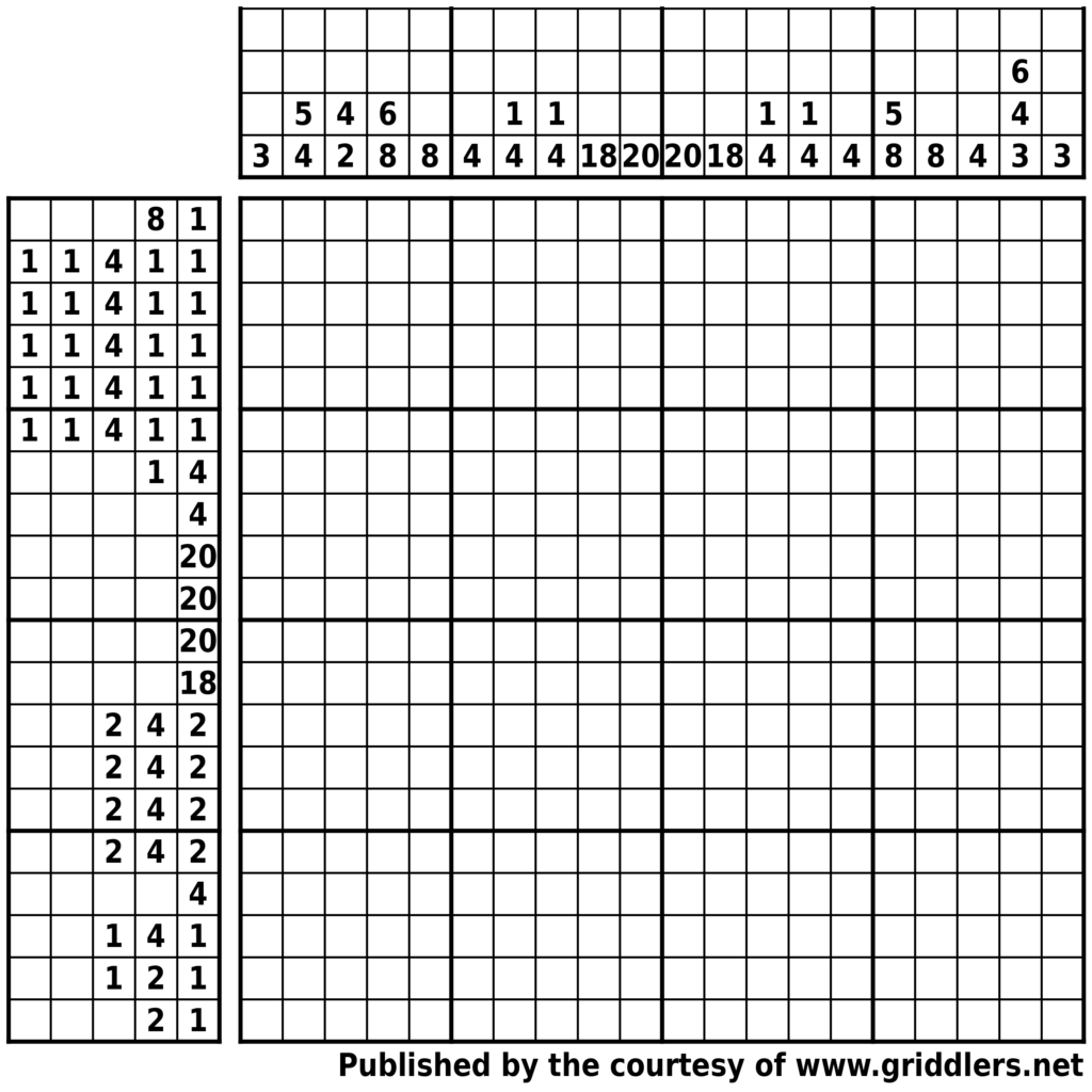 Griddlers Printable | James Crossword Puzzles