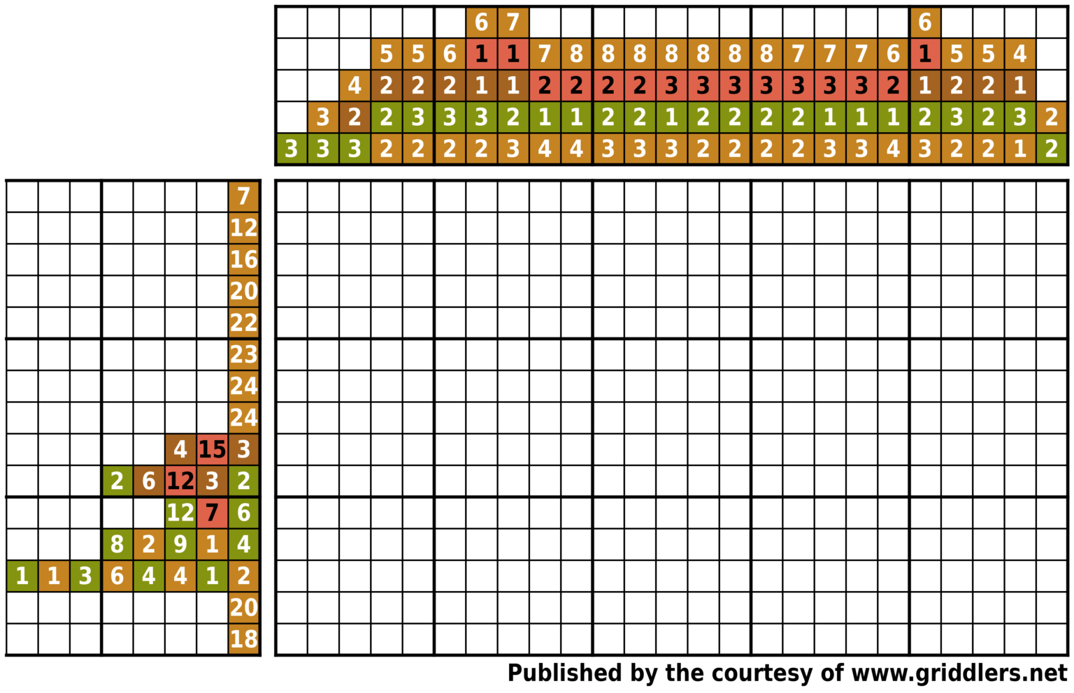 Free Printable Griddlers Griddlers Printable Griddlers Puzzles | James ...