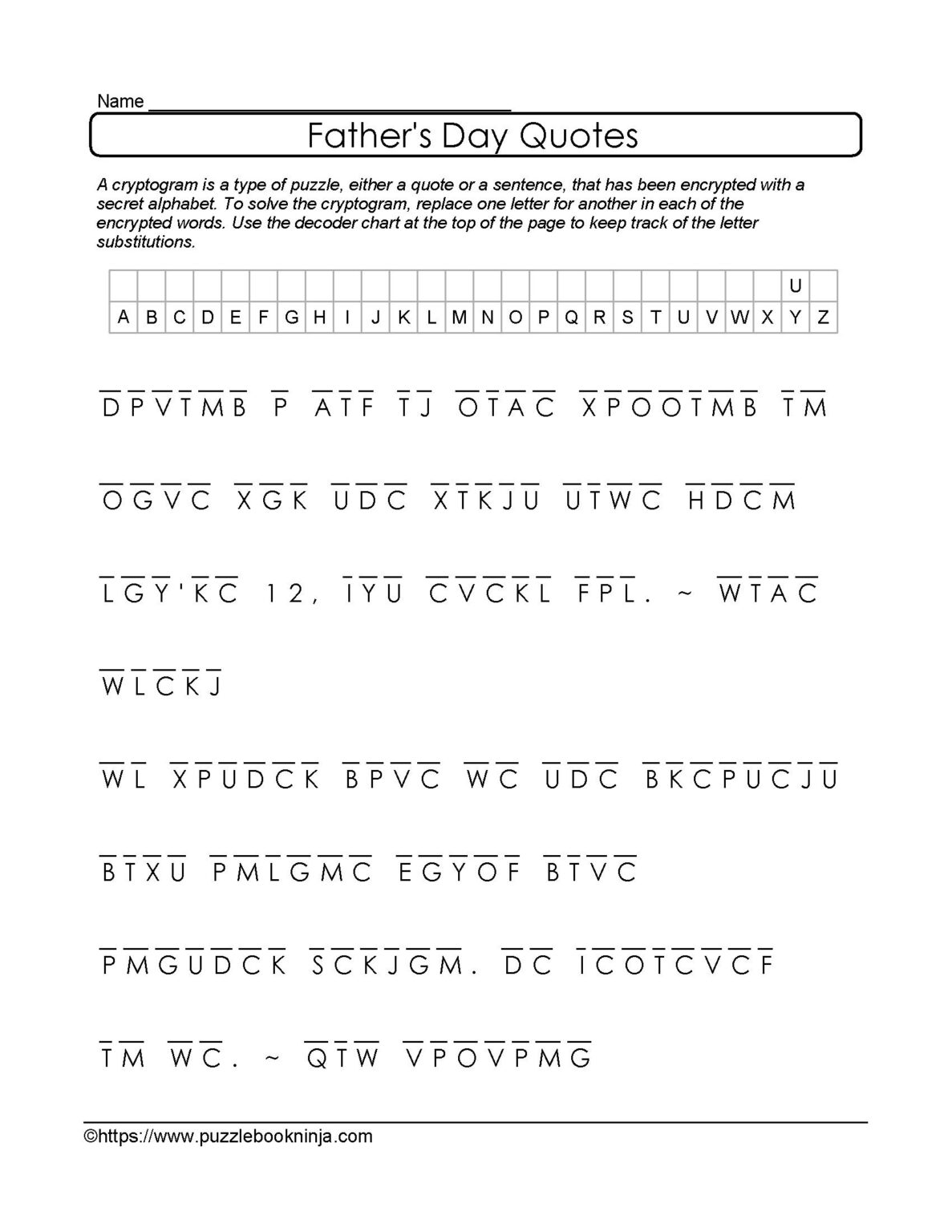 Printable Cryptograms For Adults Bing Images Projects To Try Free ...
