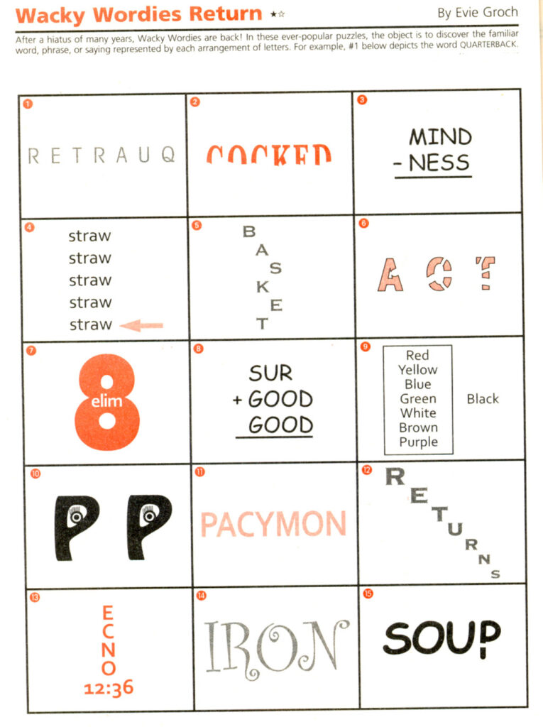 Wackie Wordies 93 | James Crossword Puzzles