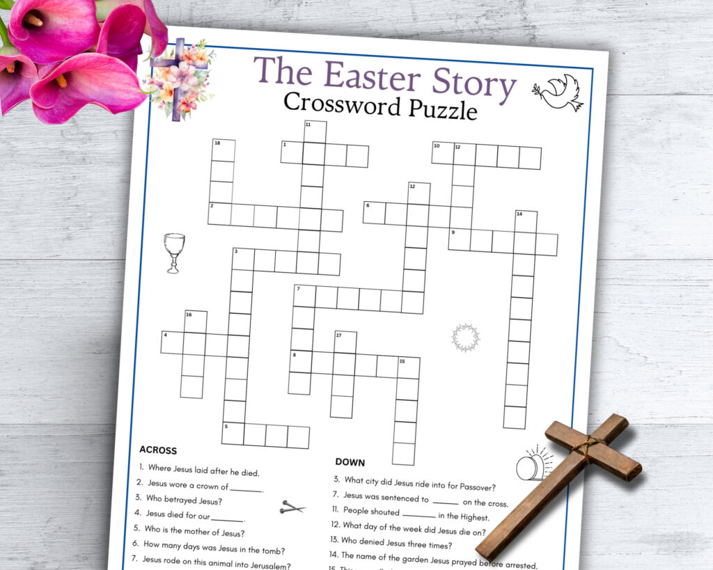 Religious Easter Crossword Puzzles | James Crossword Puzzles