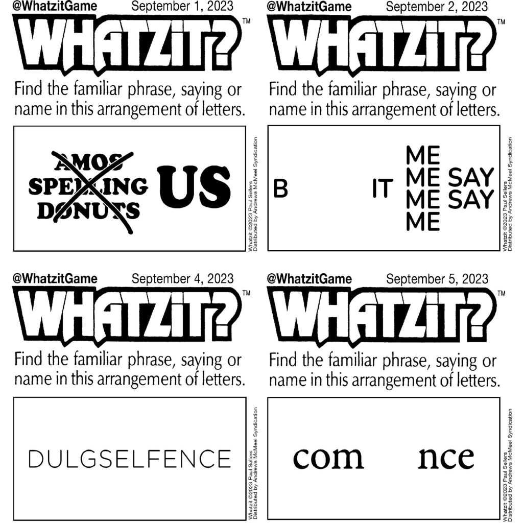 Whatzit Puzzles With Answers | James Crossword Puzzles